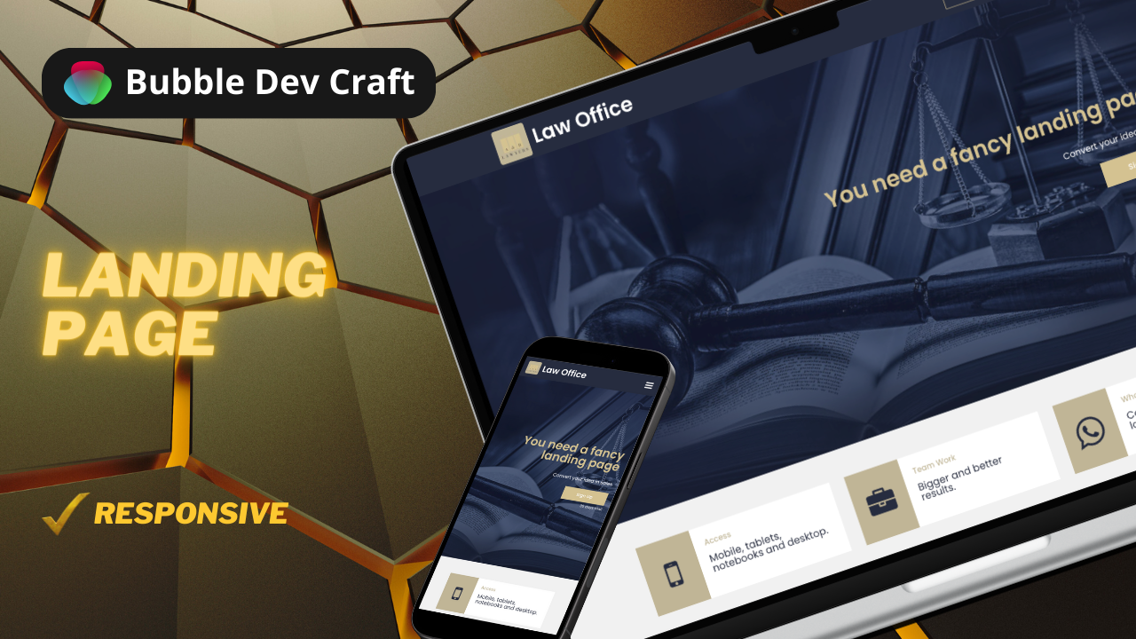Landing Page Template | Bubble